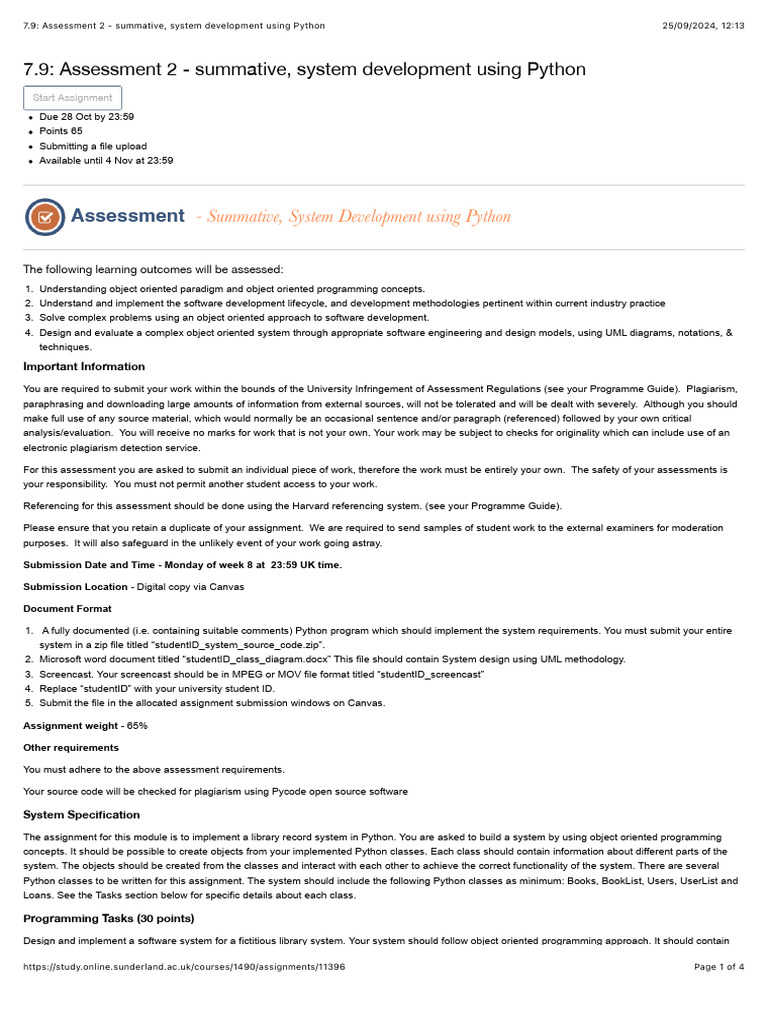 Phytontask 2 | PDF | Class (Computer Programming) | Method (Computer ...