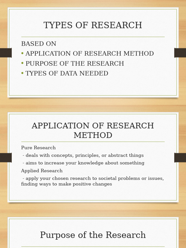 TYPES OF RESEARCH | PDF | Qualitative Research | Science