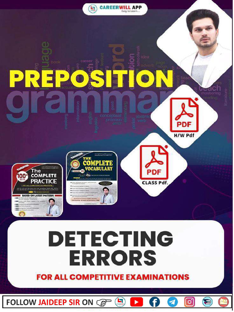 Preposition Detecting Errors | PDF