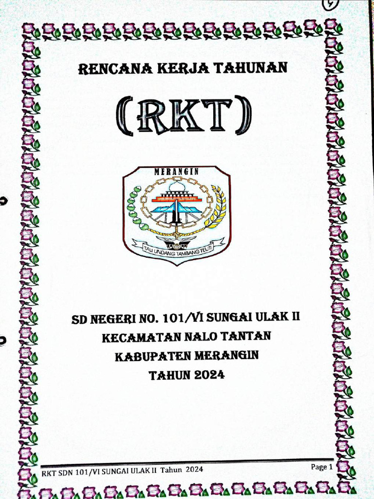 Perencanaan Satuan Pendidikan SDN 101-VI Sungai Ulak Tahun 2024-2025 | PDF