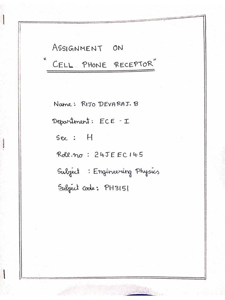 24jeec081 PH3151 Assignment 2 | PDF