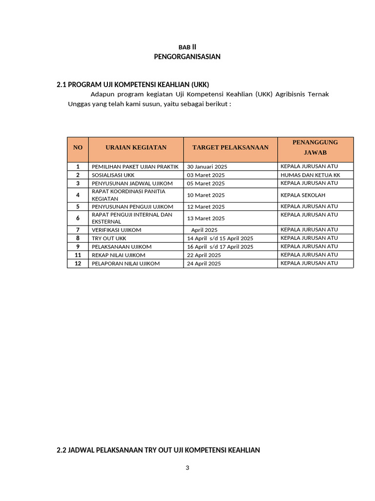 Bab Ii Struktur Organisasi Atu | PDF