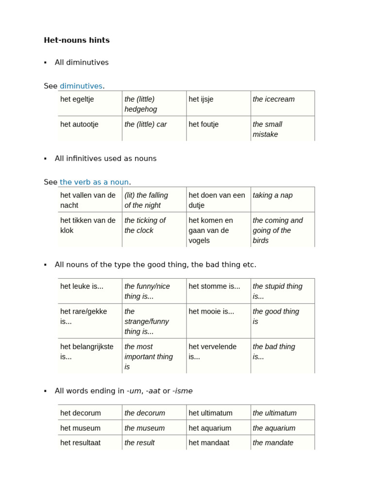 Het - DE.EN DE MEERVOUD - For Merge | PDF