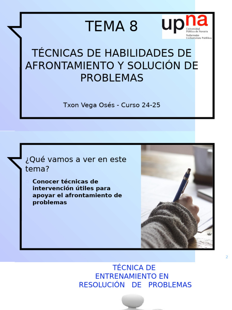 Tema 8-Parte 2-Resolucion de Problemas | PDF | Las emociones | Estrés (biología)