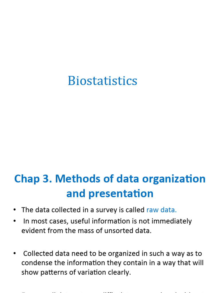 Chap 2. Data Presentation | PDF | Mode (Statistics) | Variance