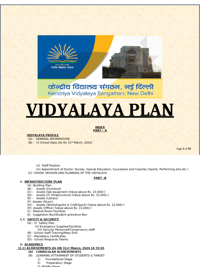 Encl-Vidyalaya Plan | PDF