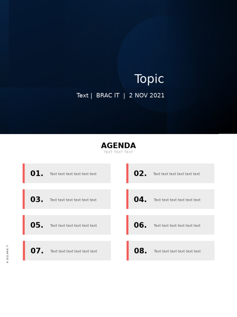BRAC IT Agenda and Templates | PDF