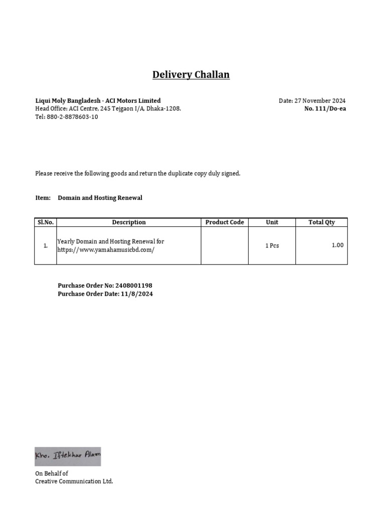 Challan Music Domain Hosting | PDF