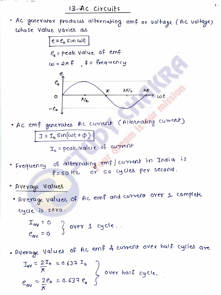 AC Circuits | PDF