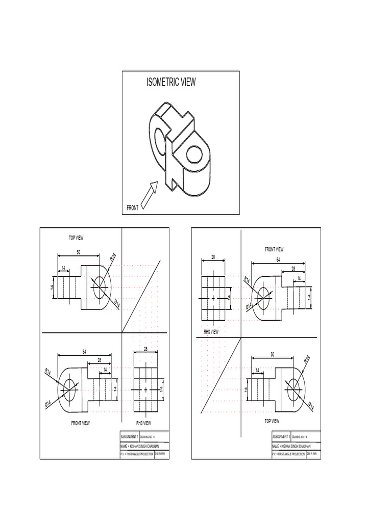 Technical Drawing Assignment 1 | PDF