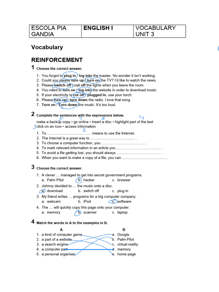 Vocab Unit 3 | PDF | Computing