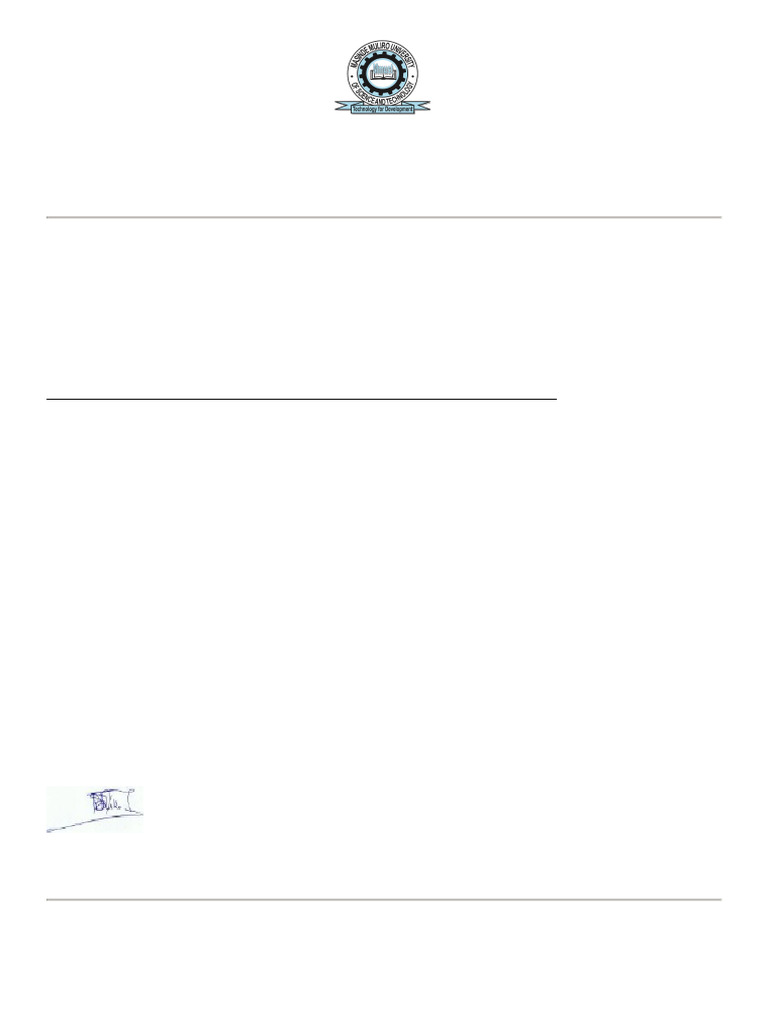 BRONSON BILLY OTIENO - Admission Letter | PDF BRONSON BILLY OTIENO - Admission Letter | PDF