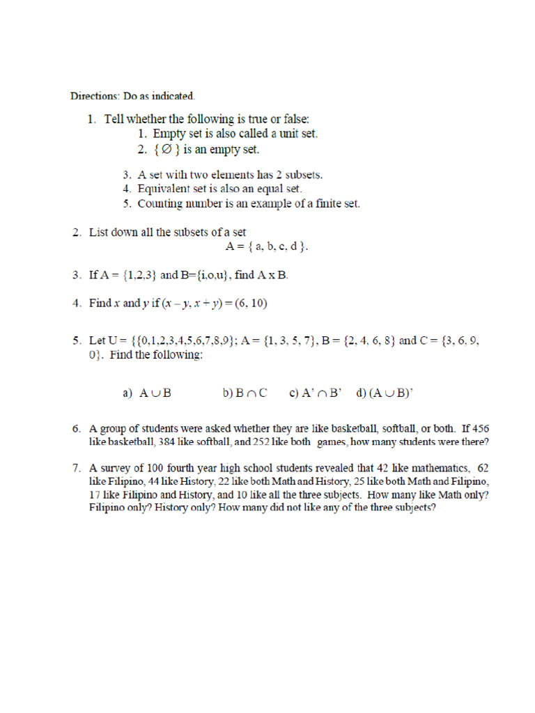 PROBLEM SET NO. 1 - GEd102 | PDF