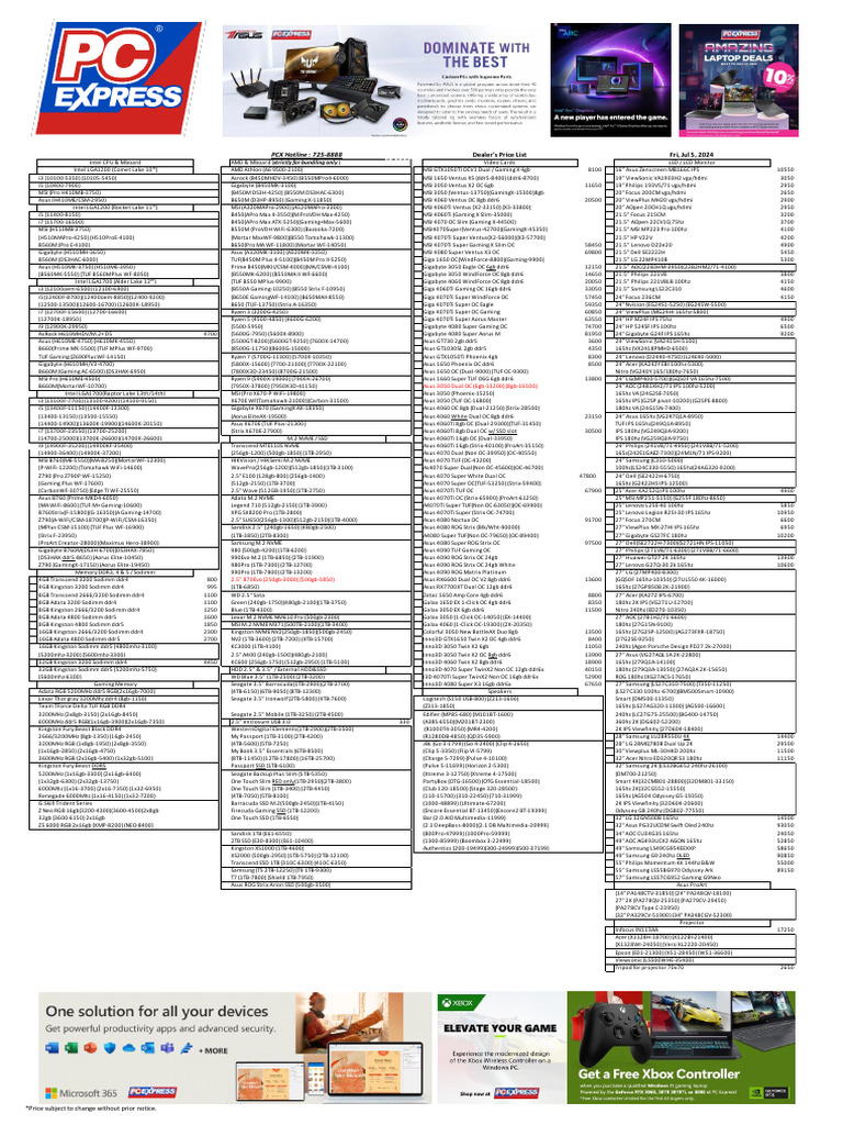 Tech Enthusiasts' Price List | PDF | Computer Hardware | Computing