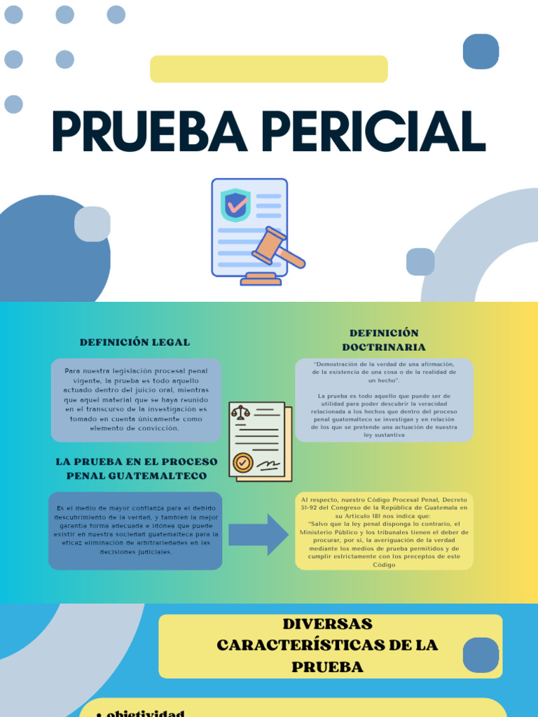 Prueba Pericial en el Proceso Penal Guatemalteco | PDF | Evidencia (ley ...