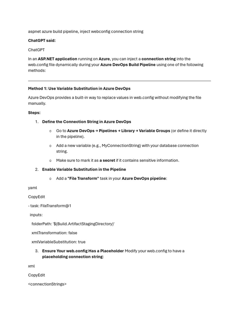 Aspnet Azure Build Pipeline Pdf Entity Framework Metadata