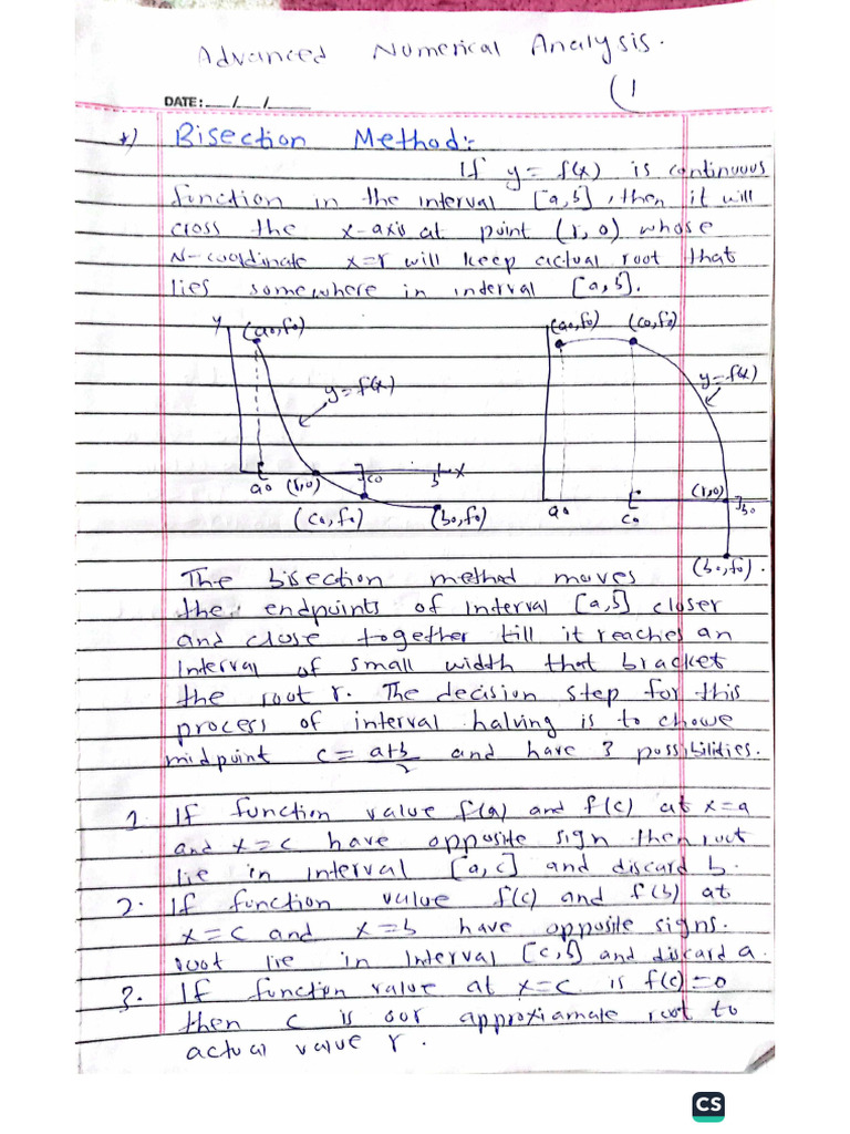 Advanced Numerical Analysis Notes | PDF