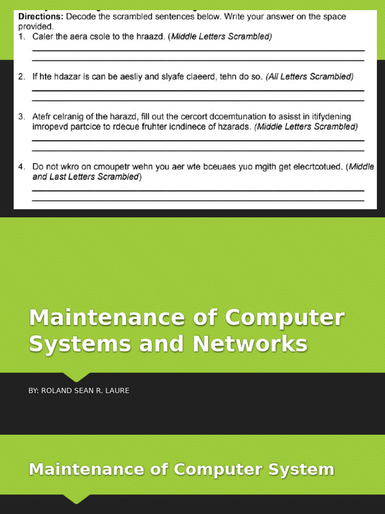 Computer System Maintenance Guide | PDF | Malware | Computer File