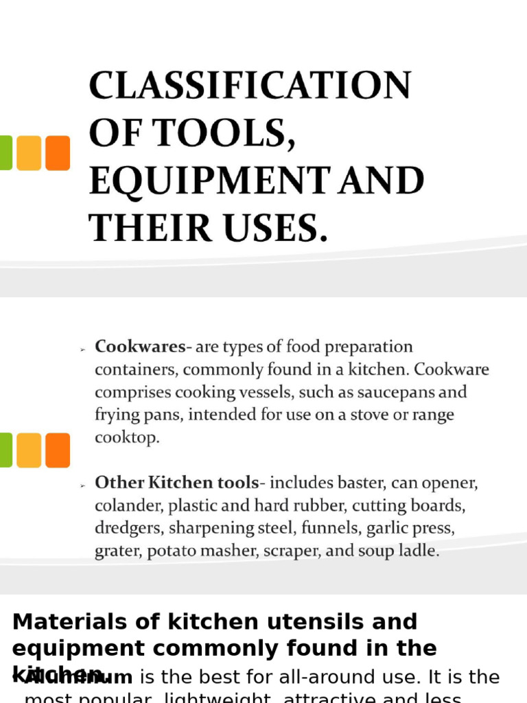 Lesson 3 - Classification of Tools | PDF Lesson 3 - Classification of Tools | PDF