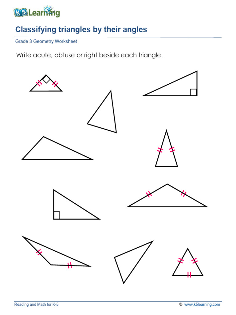 Grade 3 Geometry Classify Triangles Angles | PDF Grade 3 Geometry Classify Triangles Angles | PDF