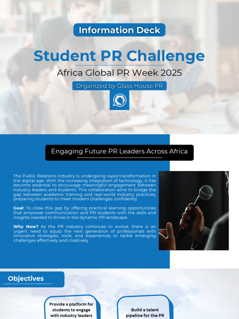 Student PR Challenge - Information Deck | PDF | Collaboration | Learning