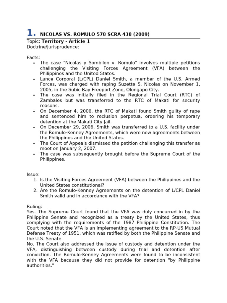 Nicolas vs. Romulo 578 Scra 438 (2009) | PDF