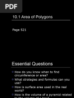 Grade 5 Area of Triangles Parallelograms Trapezoids D | PDF