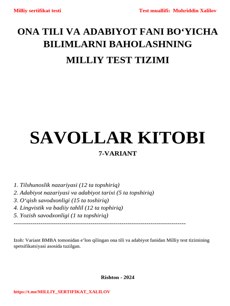 MILLIY SERTIFIKAT_7-variant | PDF