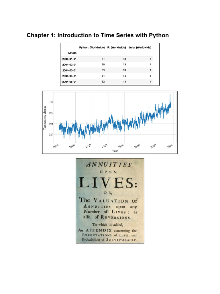 Introduction to time series with python | PDF