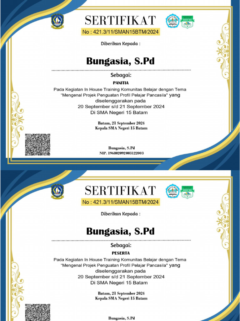 Sertifikat P5 Ok | PDF