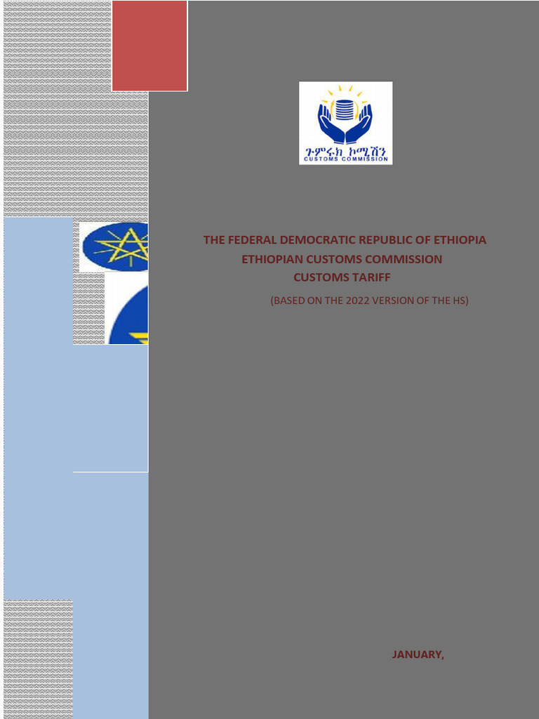 Ethiopia Customs Tariff 2023 Guide | PDF | Tuna | Textiles