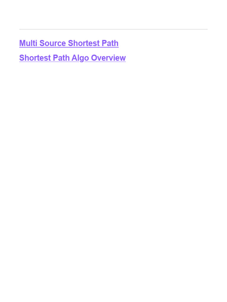 Shortest Path | PDF