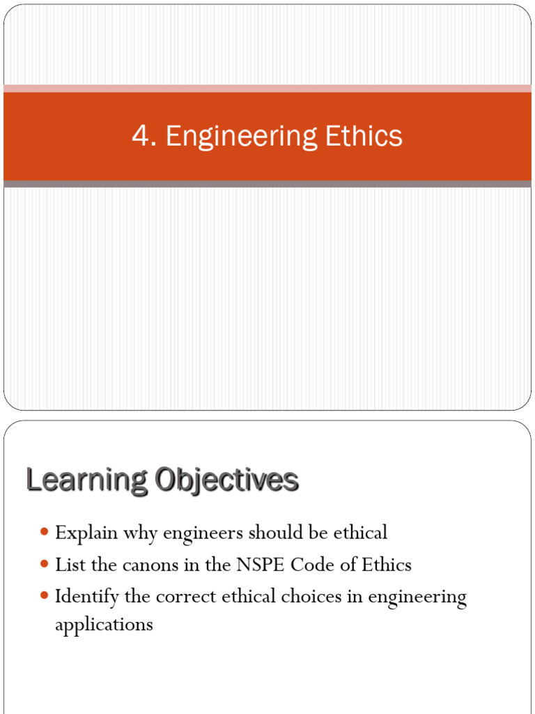 Topic 4 Engineering Ethics | PDF | Morality | Social Psychology