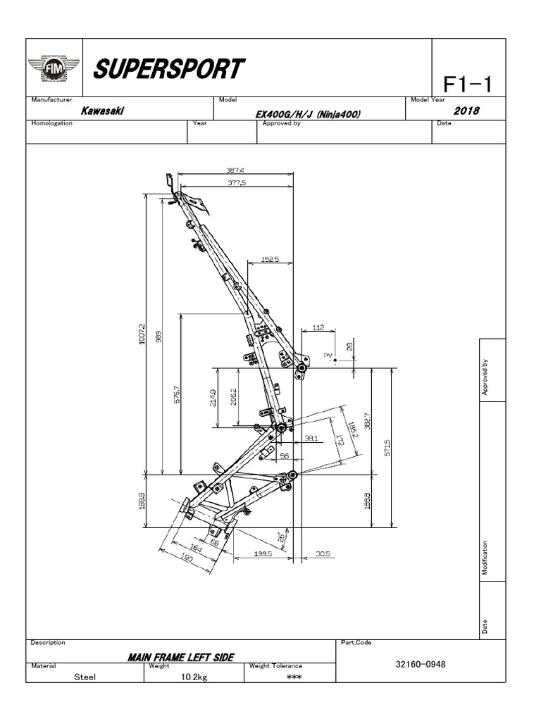 Chassis Drawings EX400G+H+J | PDF | Car | Motor Vehicle