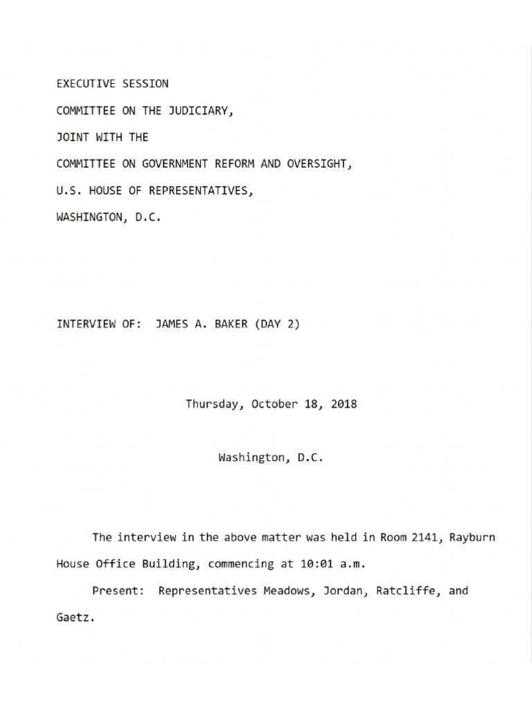 B Attachment - Baker Transcript 1 | PDF