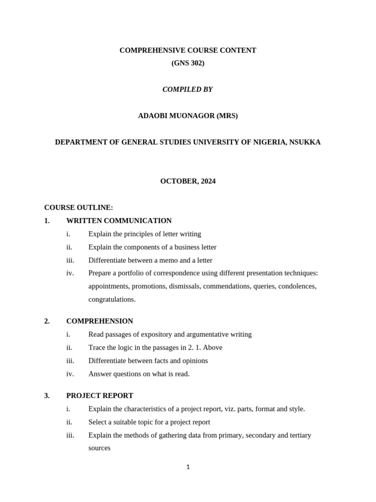 Gns Communication.pdf | PDF