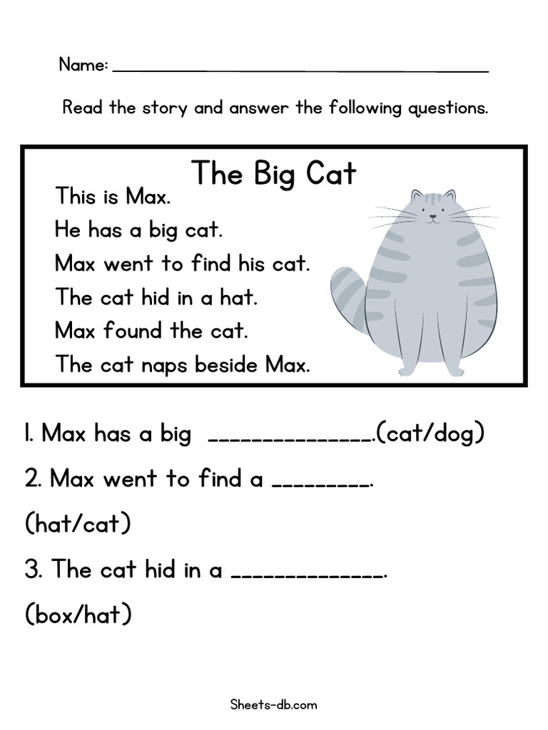 Short O CVC Stories Reading Comprehension English Worksheet - 20241016 ...