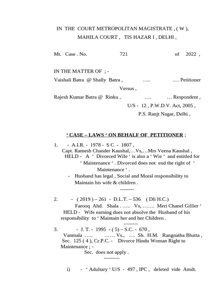 Case - Laws On Behalf of Petitioner | PDF