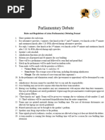 Oxford-Style Debate Rules and Format | PDF