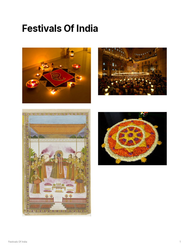 Festivals of India | PDF