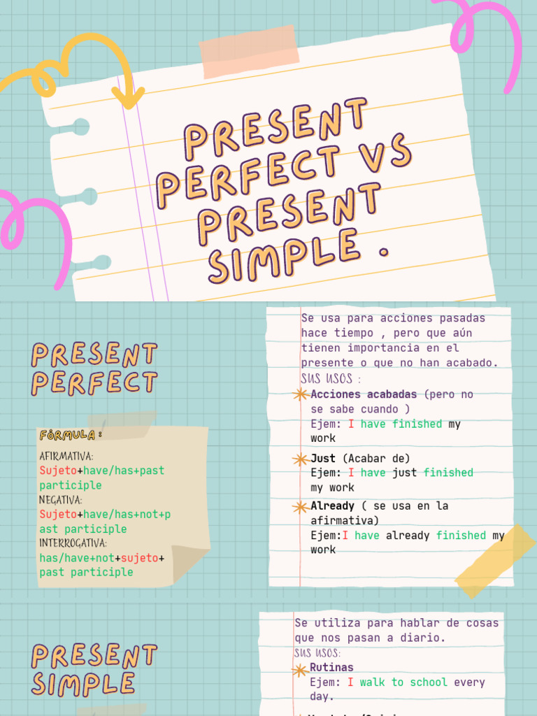 Present Perfect VS Present Simple - 2 | PDF
