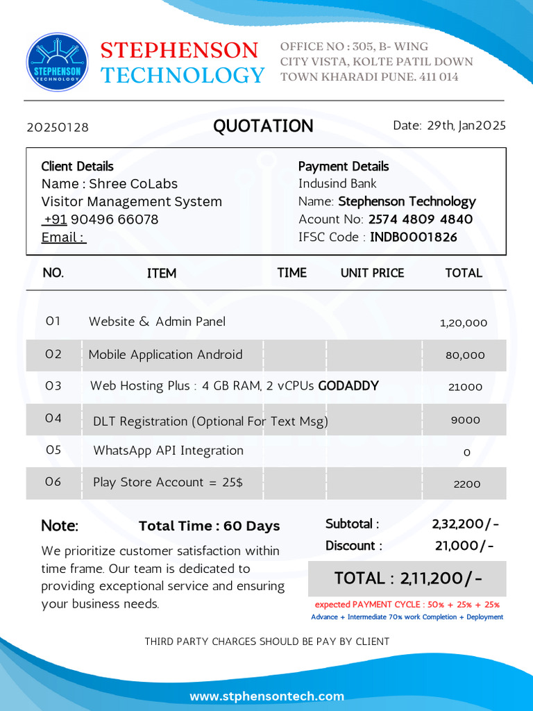 VMS Quotation | PDF | Android (Operating System) | Qr Code