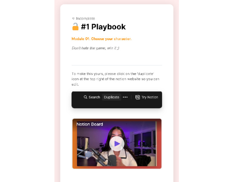 Character Selection Playbook Guide | PDF