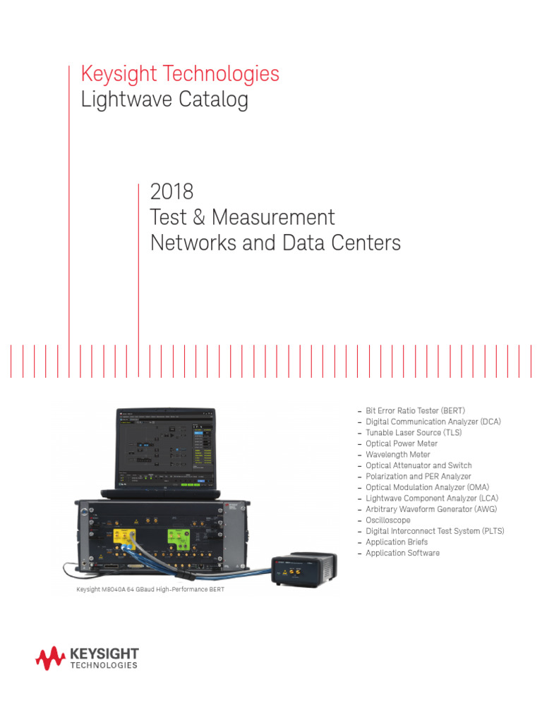 Lightwave Catalog Test & Measurement Networks and Data Centers | PDF ...