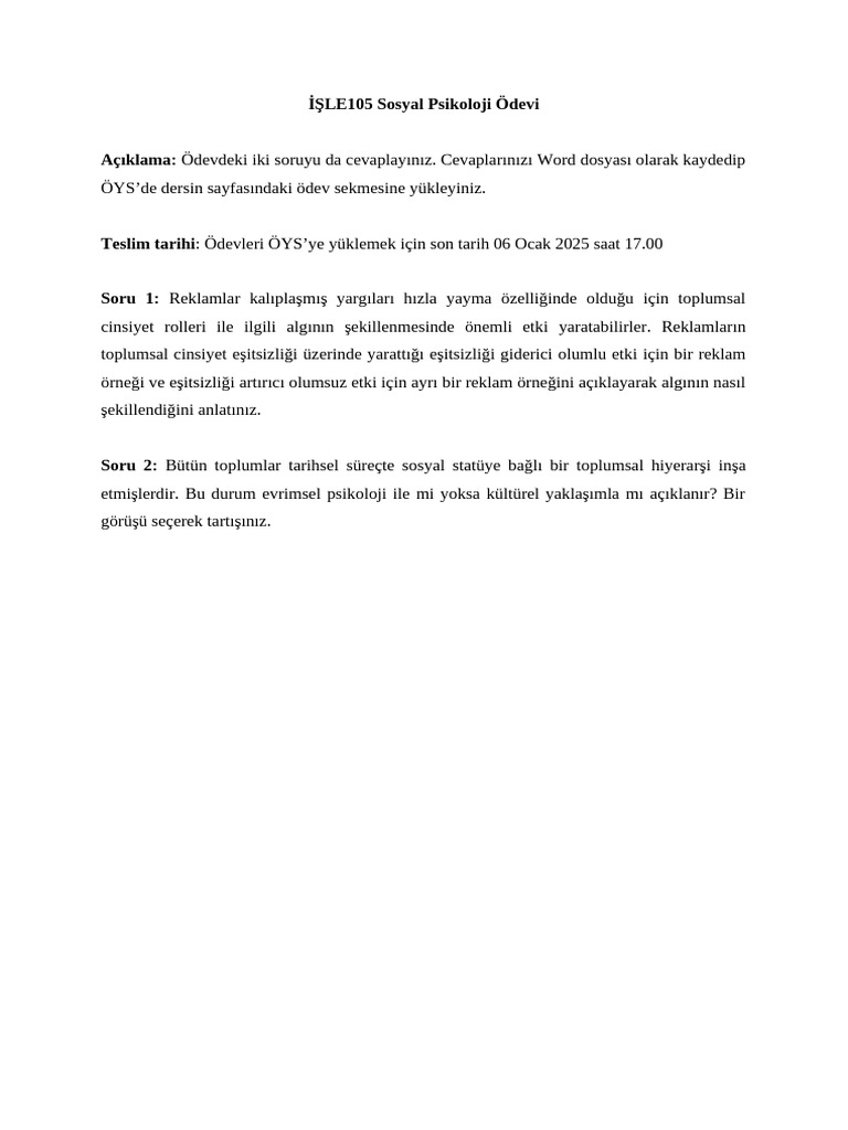 105 Odev | PDF