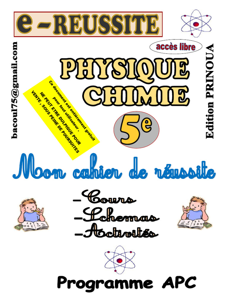 Cours de Physique-Chimie 5ème Gratuit | PDF | Pression atmosphérique ...