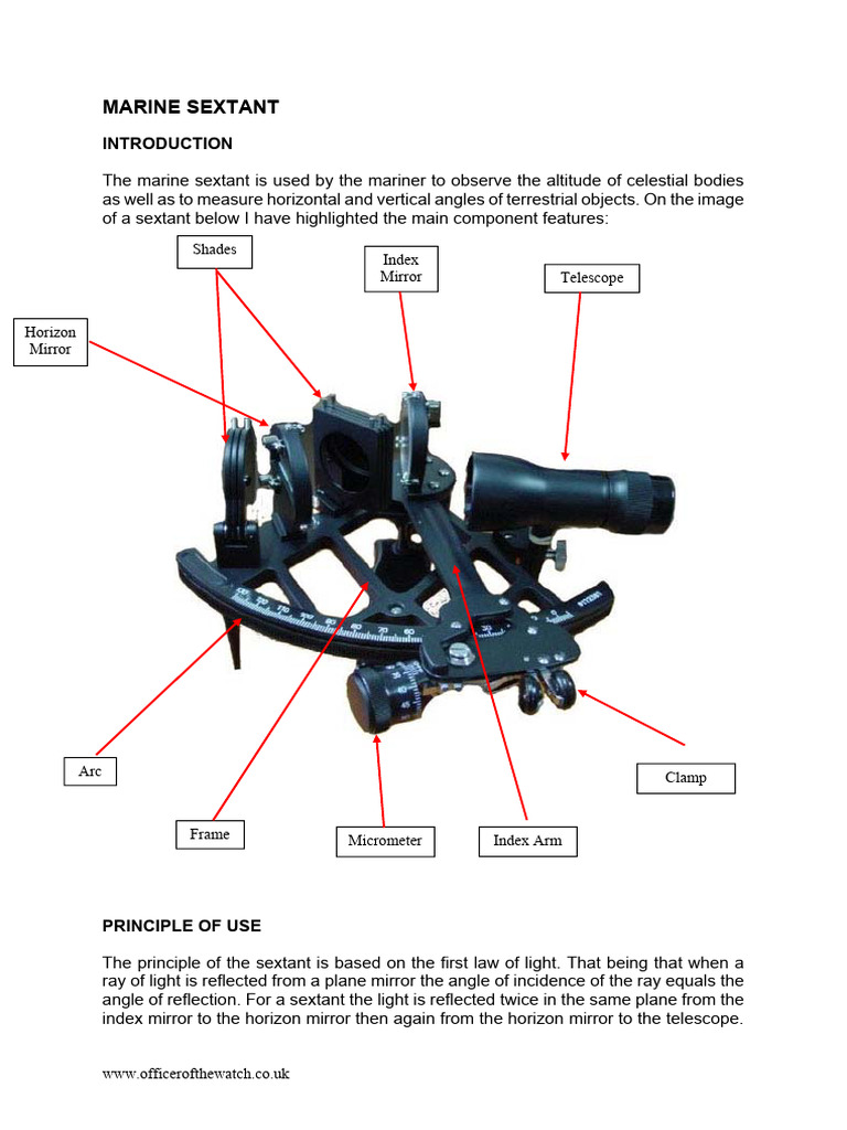 The-Marine-Sextant | PDF | Light | Astronomy