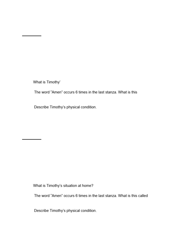 Analysis of "Timothy Winters" Poem | PDF | Poetry | Poems