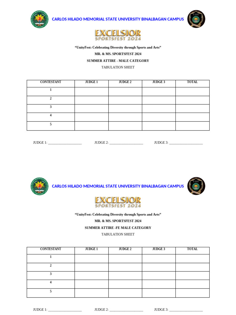 Tabulation-Sheet | PDF