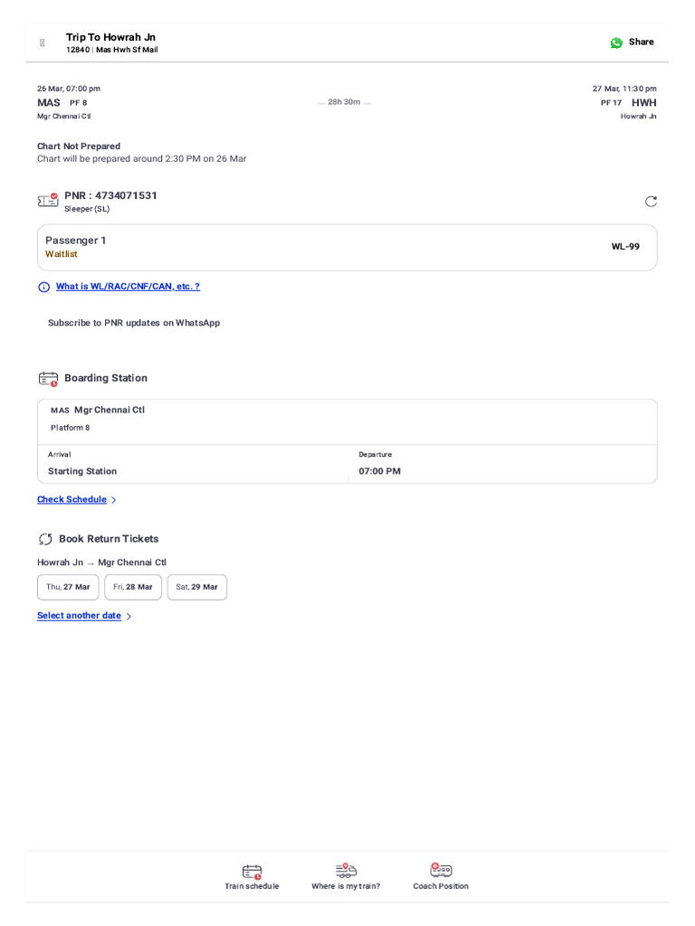 Check PNR Status, IRCTC Train PNR Status Enquiry | PDF
